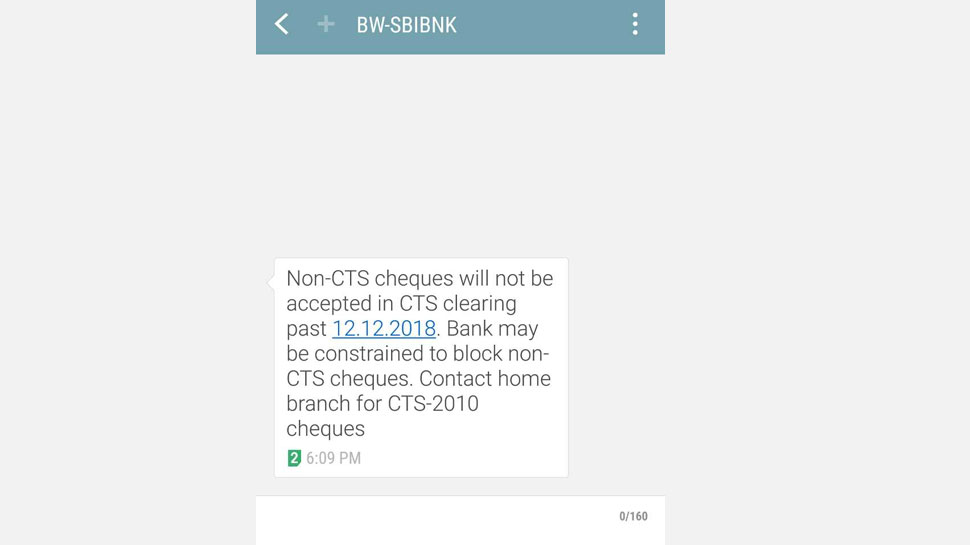 Non-CTS cheques will not be accepted in CTS clearing after 31 December ...